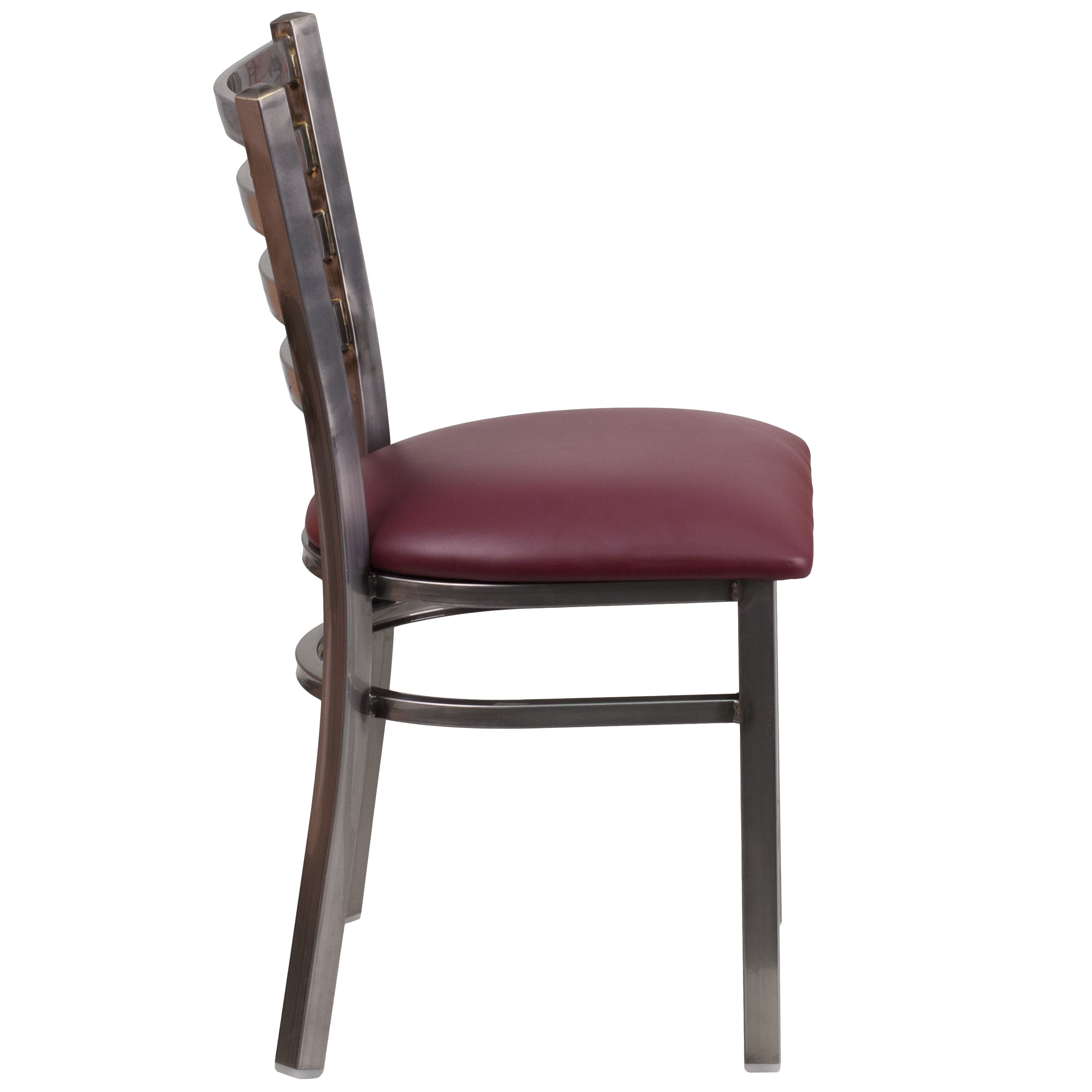 Metal Ladder Back Chair BFDH DG694BLAD CLR Stack Chairs 4 Less