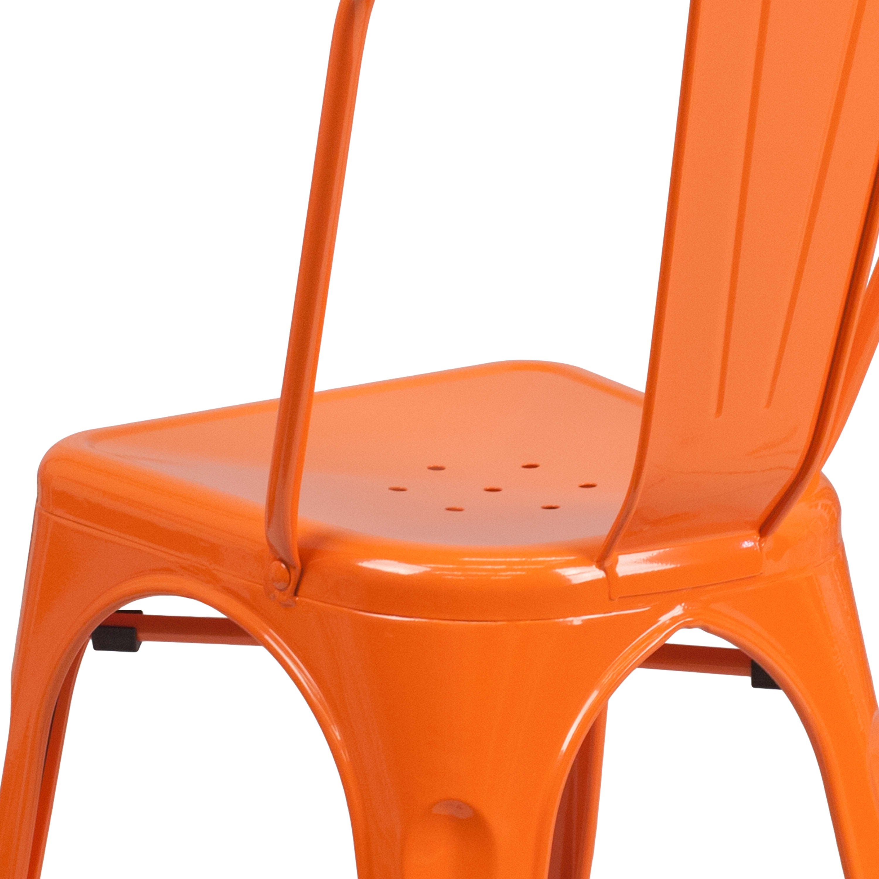Metal Indoor Outdoor Chair CH 31230 ET 3534 Stack Chairs 4 Less