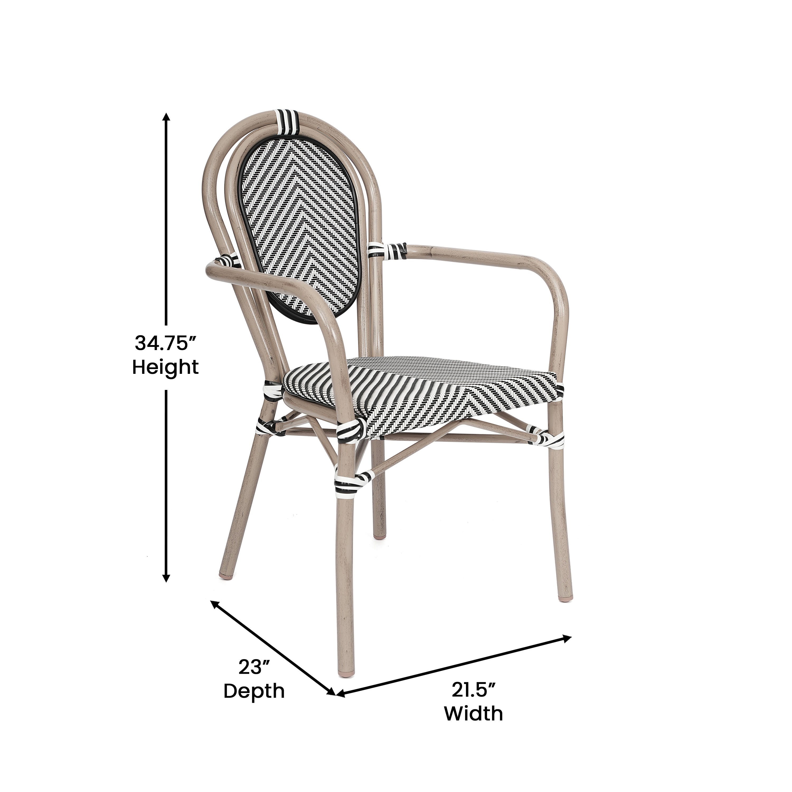 Aluminium cafe chairs store